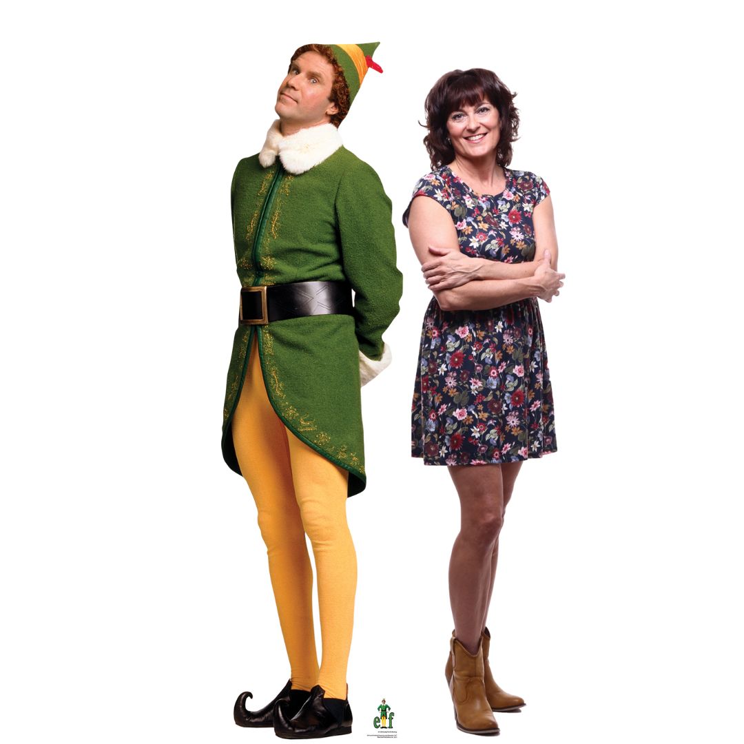 Buddy the Elf Waiting for Christmas Cardboard Cutout | Festive Display ...