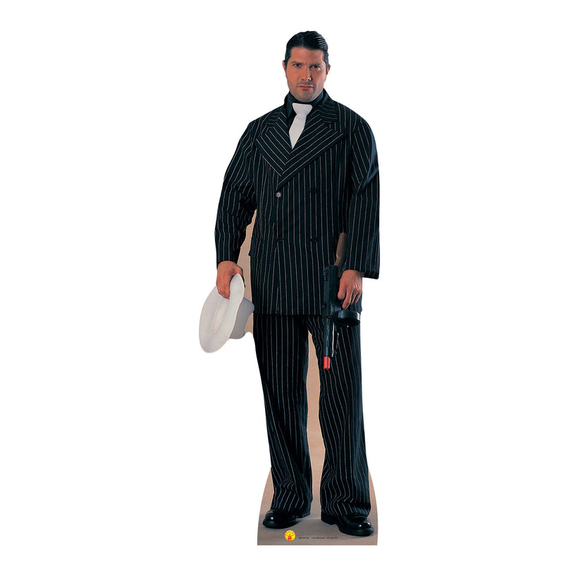 SC210 Gangster (in black pinstripe suit) Cardboard Cut Out Height 189c ...