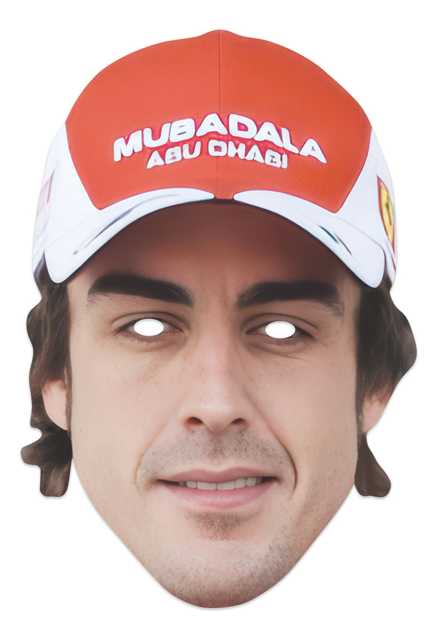 CM280 Fernando Alonso Mcardboard Face Mask – Star Cutouts