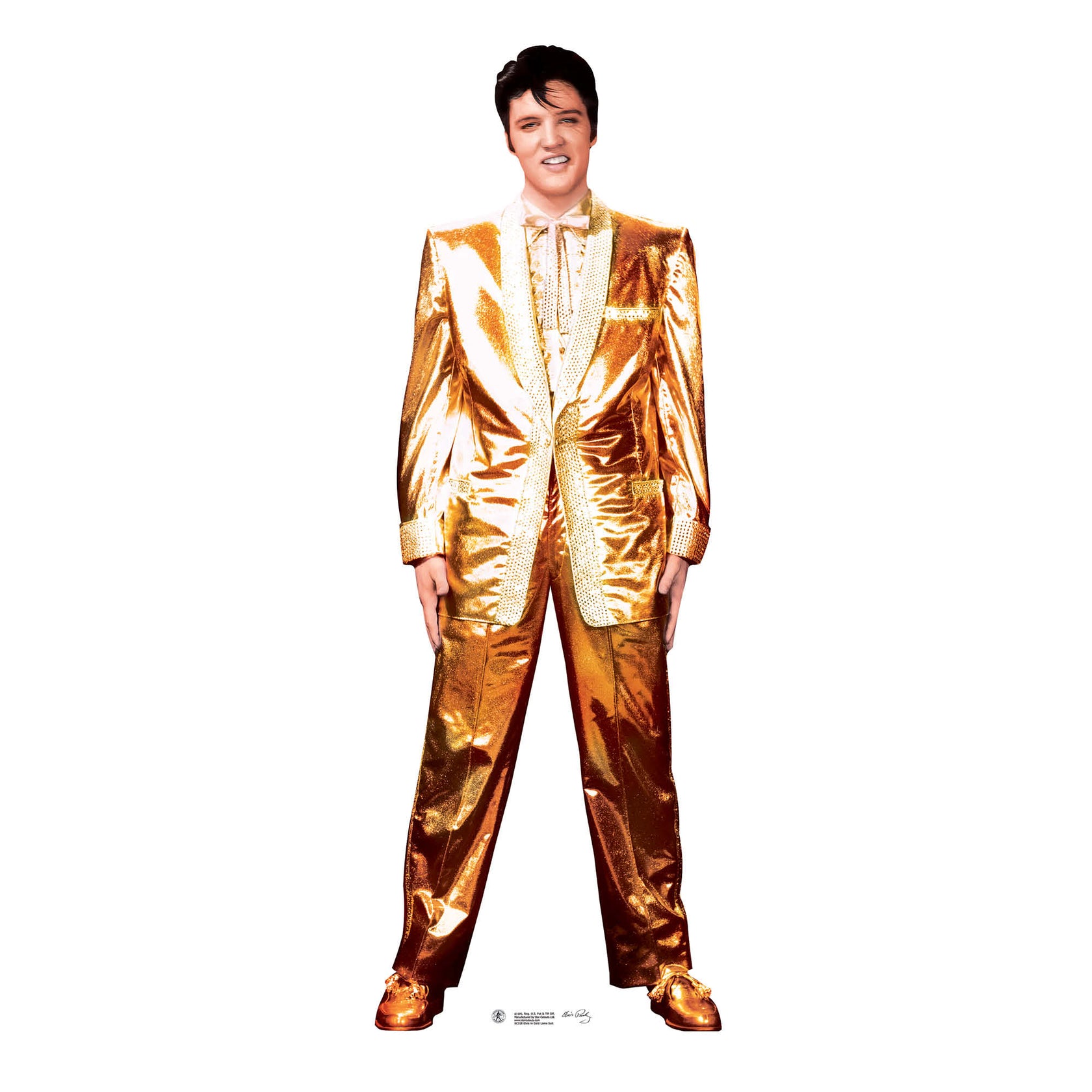 SC318 Elvis Gold Suit Cardboard Cut Out Height 182cm – Star Cutouts