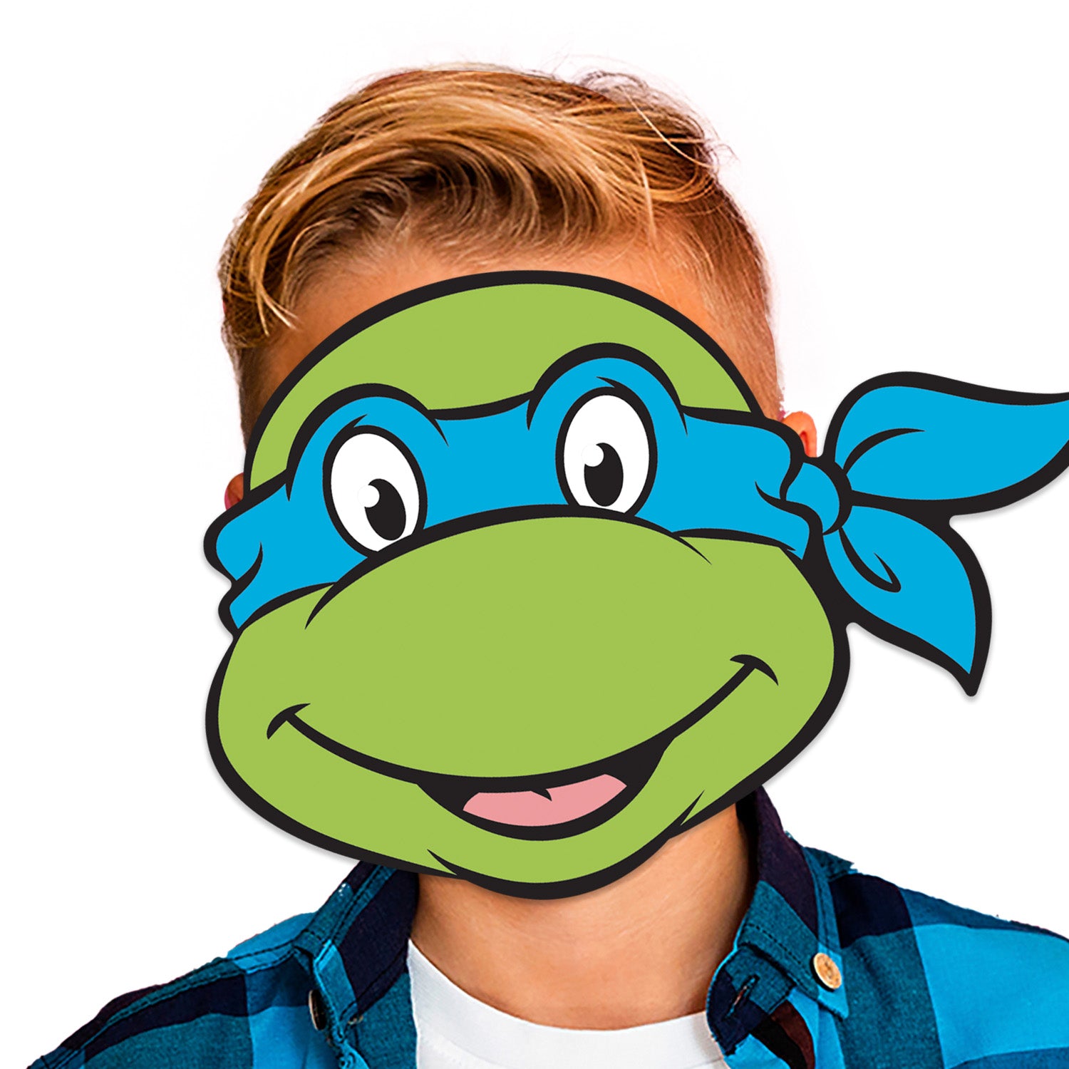 SM497 Leonardo Mask Teenage Mutant Ninja Turtles Single Cardboard Face ...