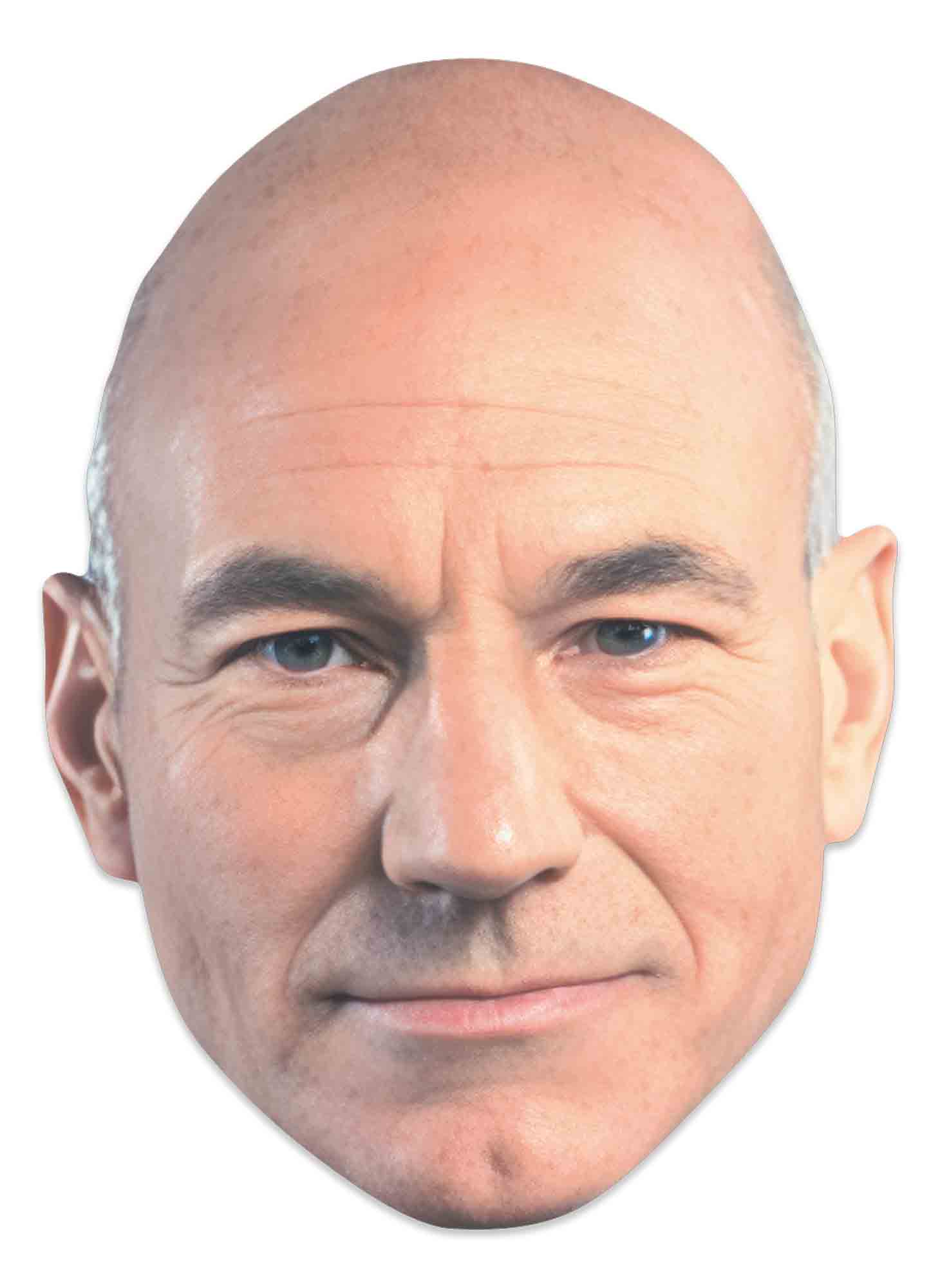 SM515 Captain Picard Mask Patrick Stewart Star Trek - Includes Tabs and ...