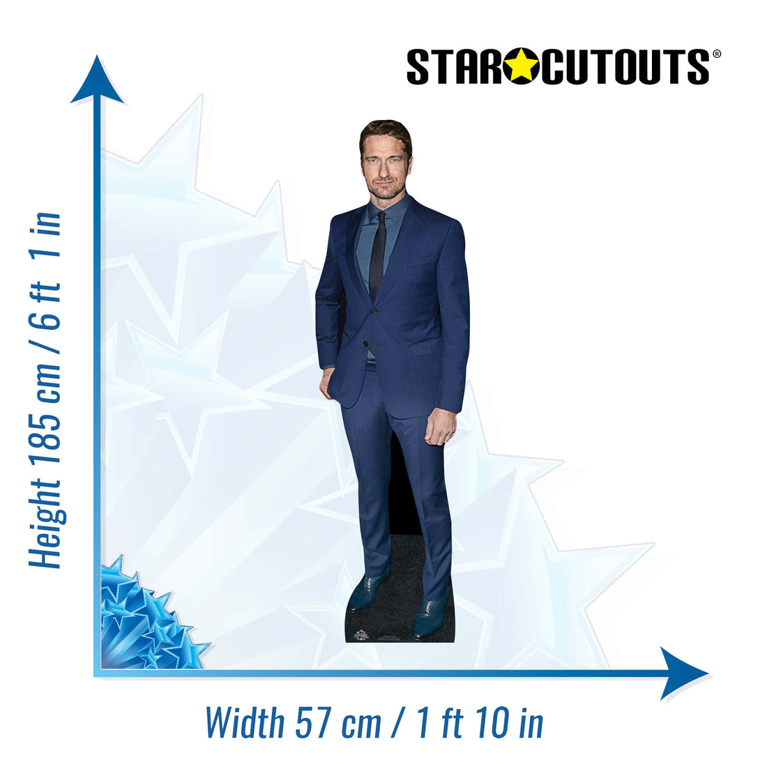 CS618 Gerard Butler Height 185cm Lifesize Cardboard Cutout – Star Cutouts