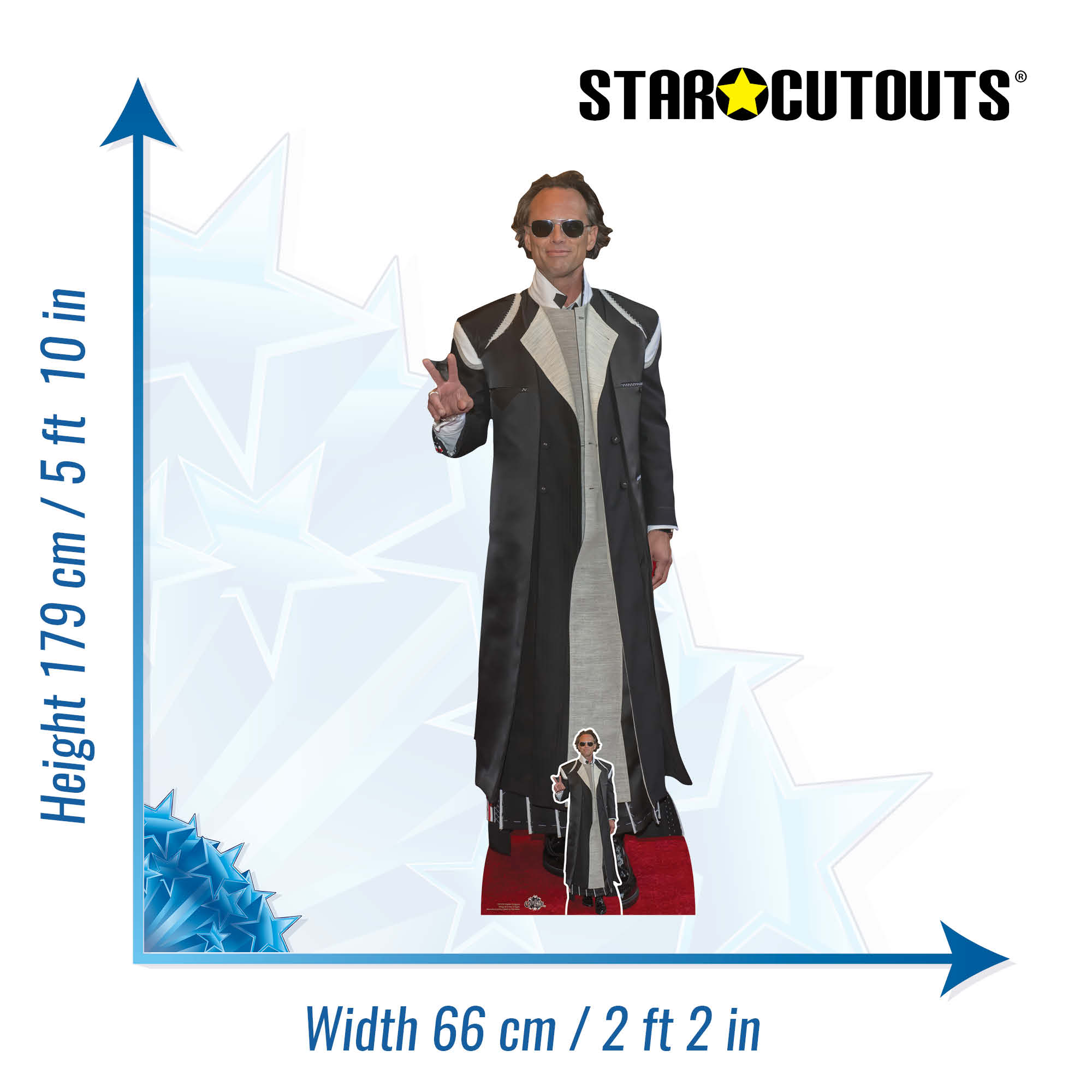 CS1253 Walton Goggins Cardboard Cut Out Height 179cm – Star Cutouts