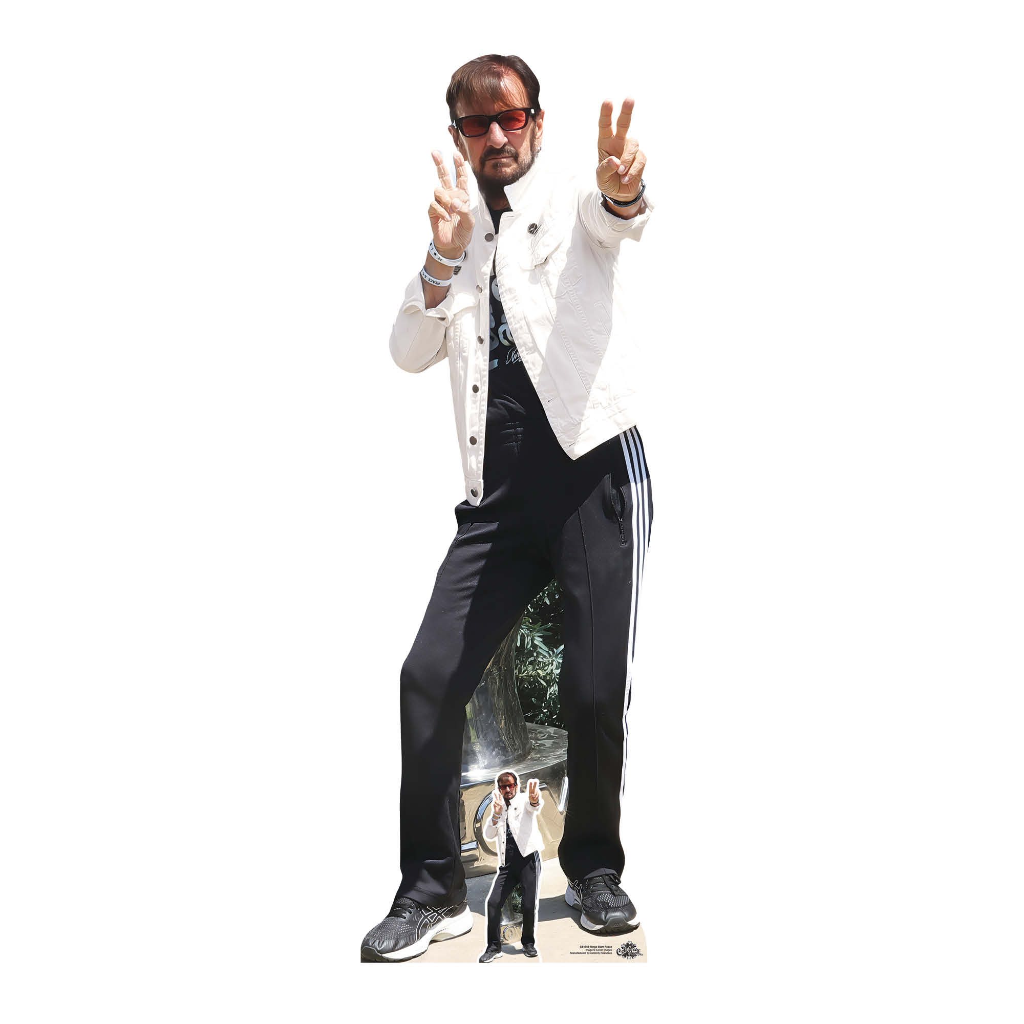 CS1350 Ringo Starr Peace Cardboard Cutout Height 174cm – Star Cutouts