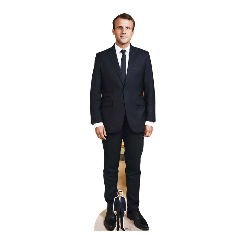 SC4076 Emmanuel Macron French President Cardboard Cut Out Height 175cm ...