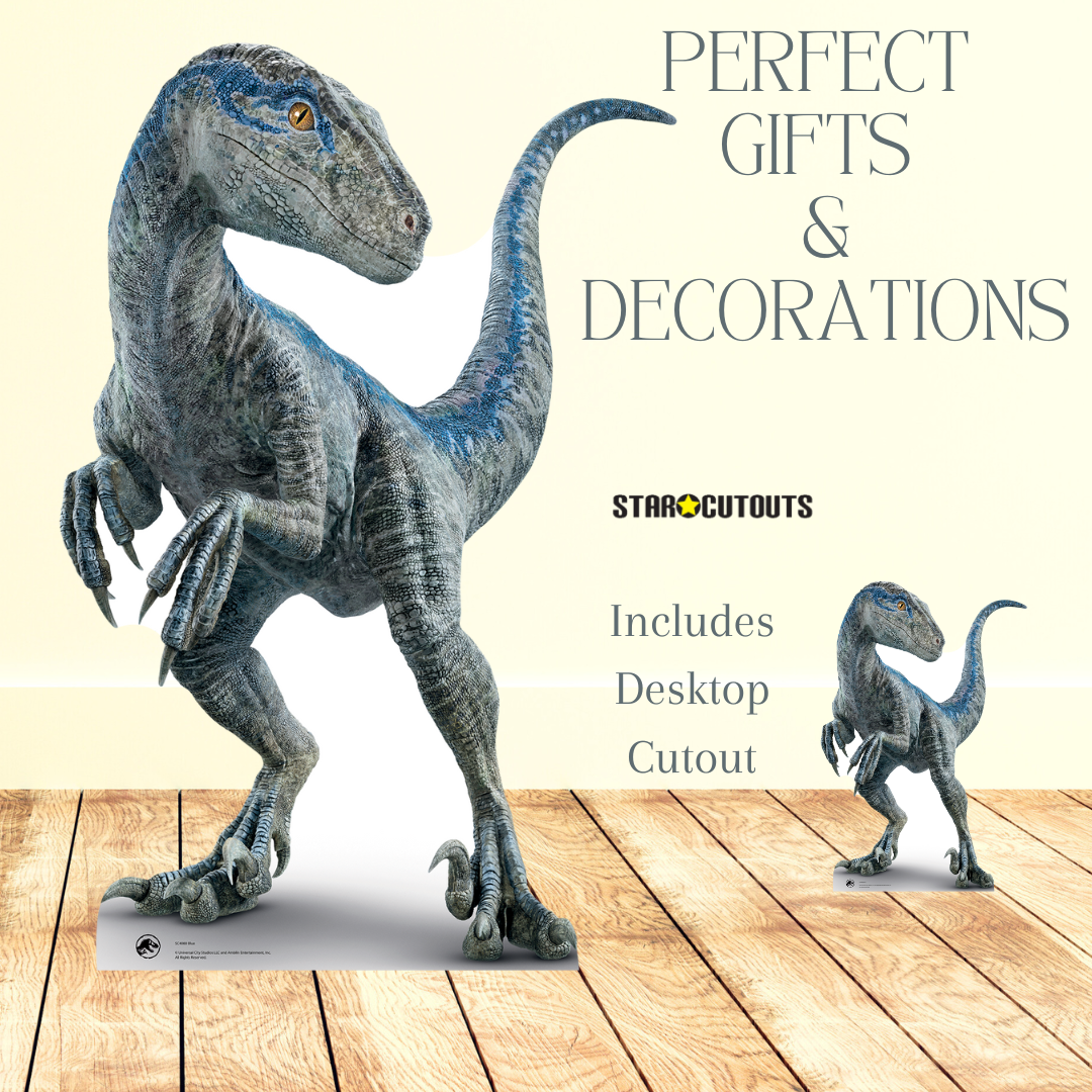 SC4080 Mother Blue - Raptor Jurassic World Dominion Cardboard Cut Out ...
