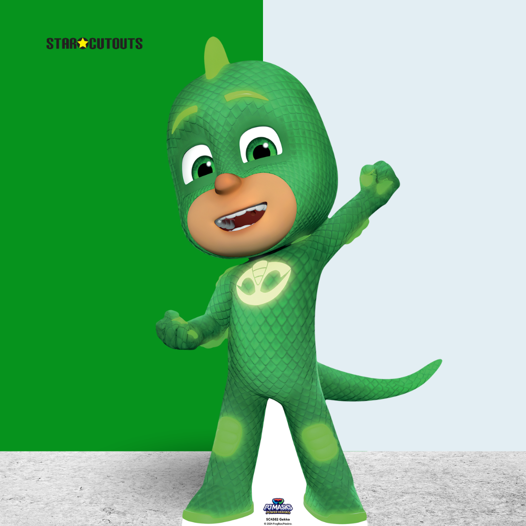 SC4502 PJ Masks Gekko Cardboard Cut Out Height 83cm – Star Cutouts