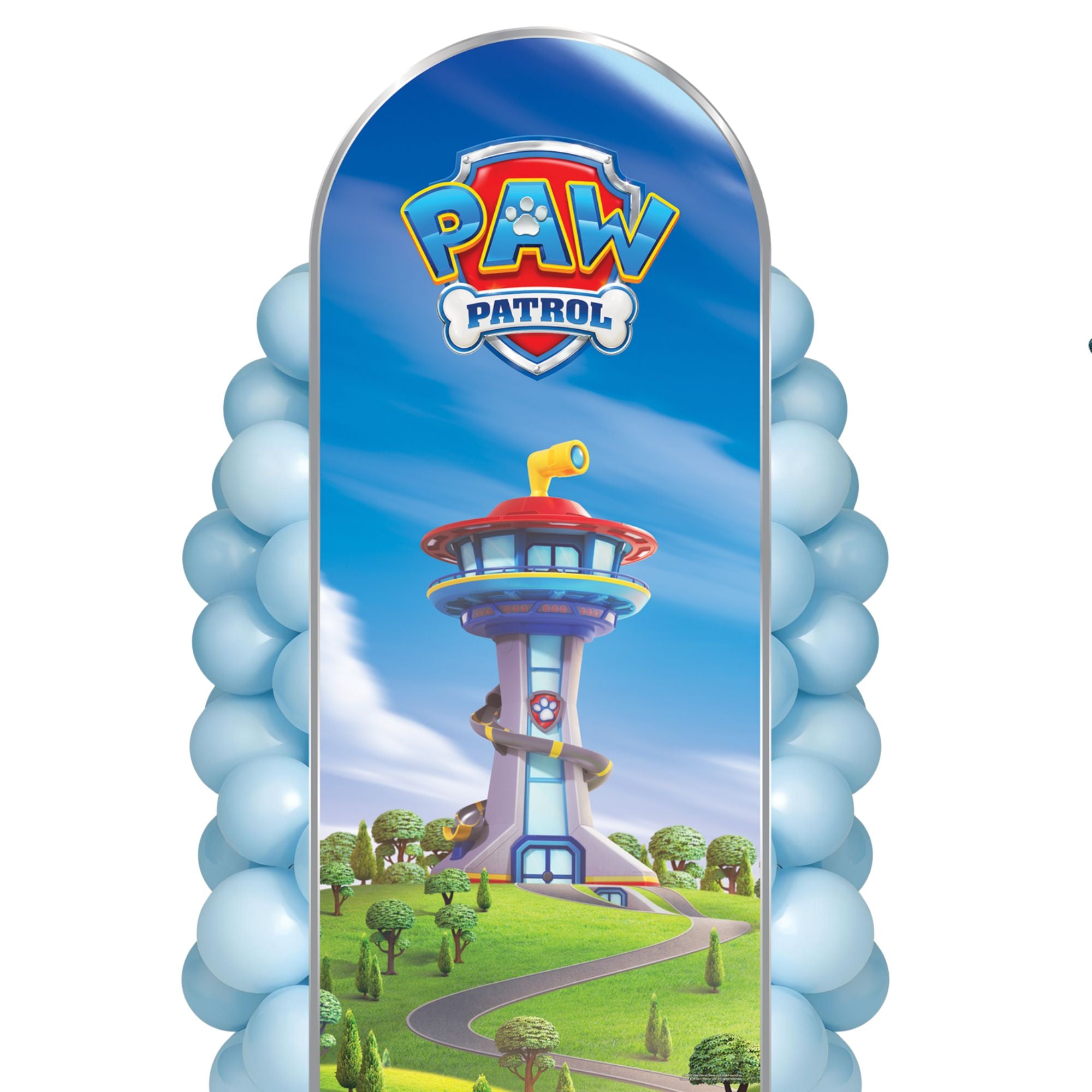 SC4603 Paw Patrol Logo Tower Backdrop Single Cardboard Cut Out Height ...