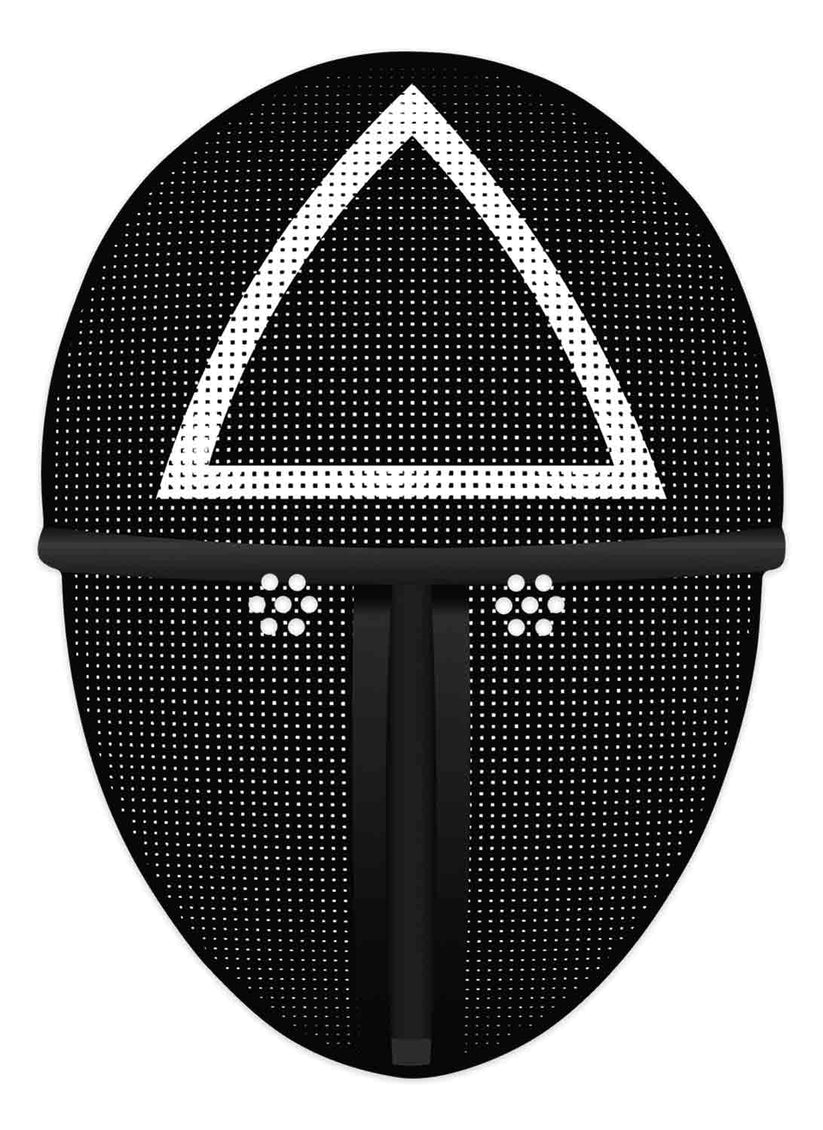 SM408 Fencing Triangle Inspired 1D Flat Star Party Single Face Mask ...