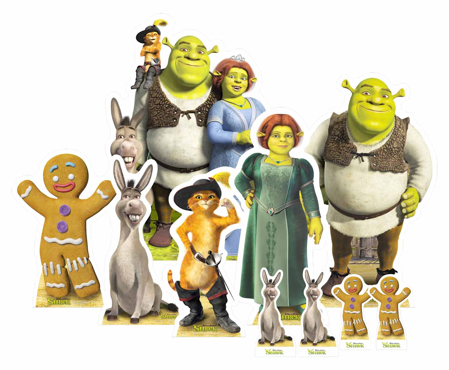 TT004 Shrek & Friends Table Toppers Pack (10 cut-outs) – Star Cutouts
