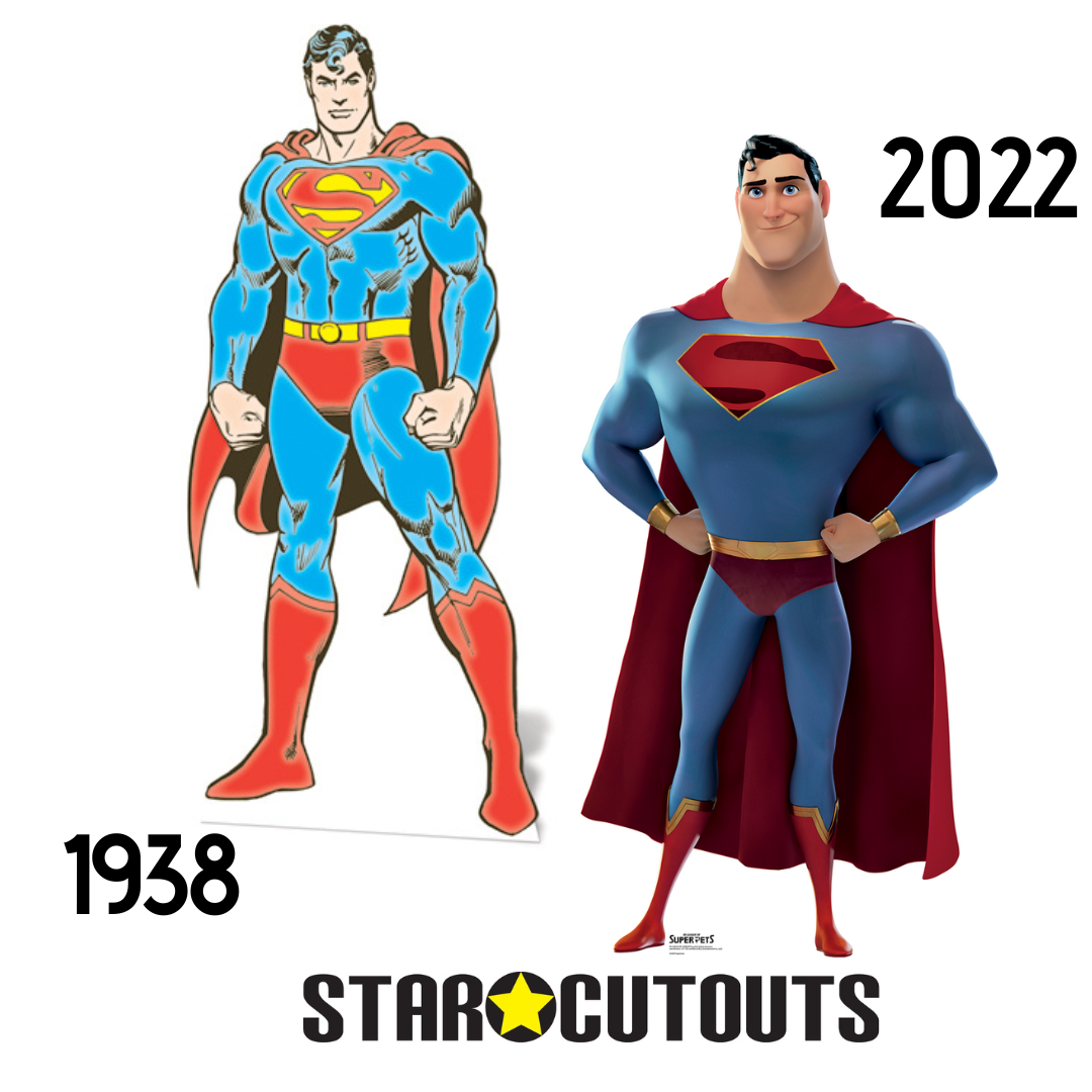 SC4273 Superman Style Cardboard Cut Out Height 92cm – Star Cutouts